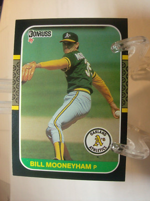 1987 Donruss Baseball #302 - Bill Mooneyham RC - Oakland Athletics ...