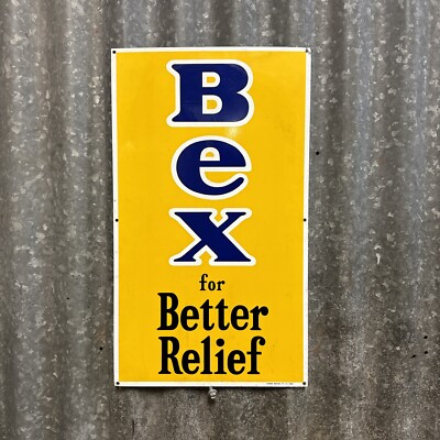 BEX TABLETS Genuine Vintage Screen Print Shop Milk Bar Australian Tin ...