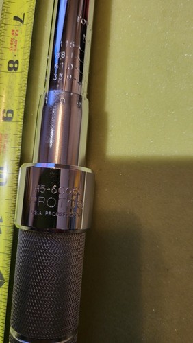 New Proto 3/8"dr 16-80 ft/lbs Micrometer Changeable Head Torque Wrench ...