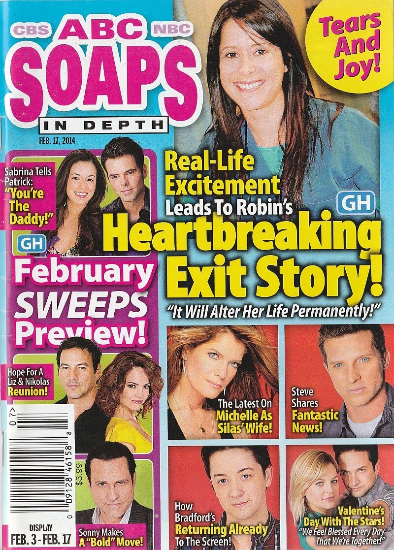 ABC Soaps In Depth Feb 17, 2014 REBECCA HERBST-KELLY THIEBAUD-FARAH ...