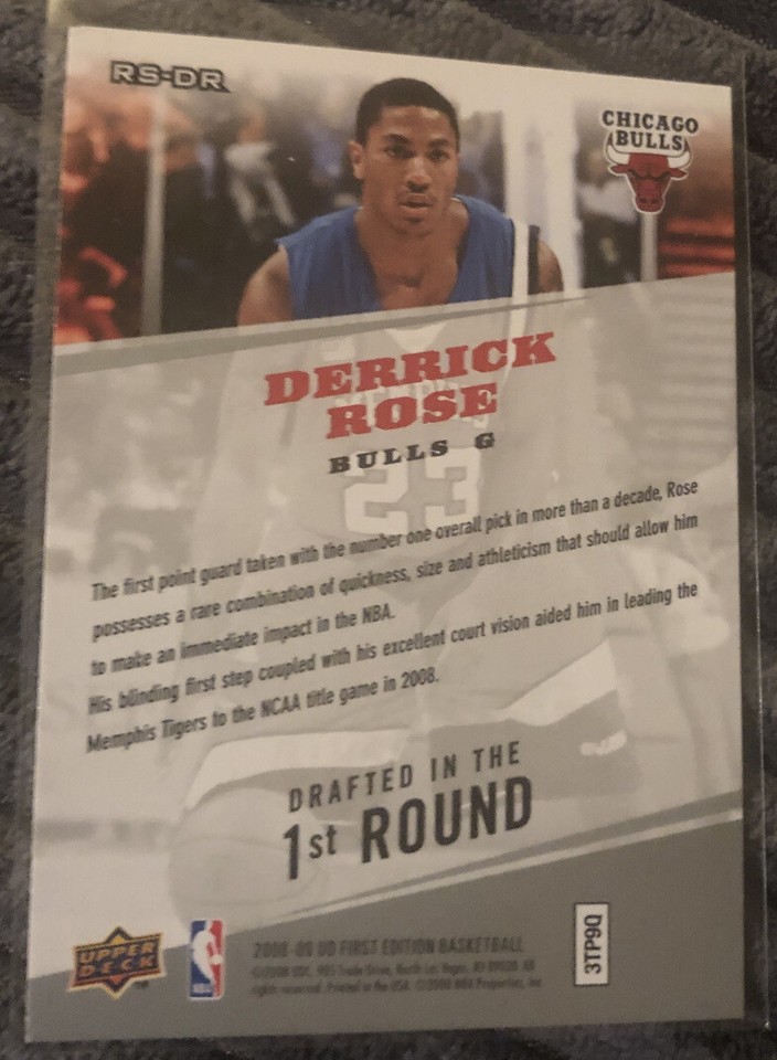 Derrick Rose Rookie 2008 Upper Deck First Edition 🌹 | eBay