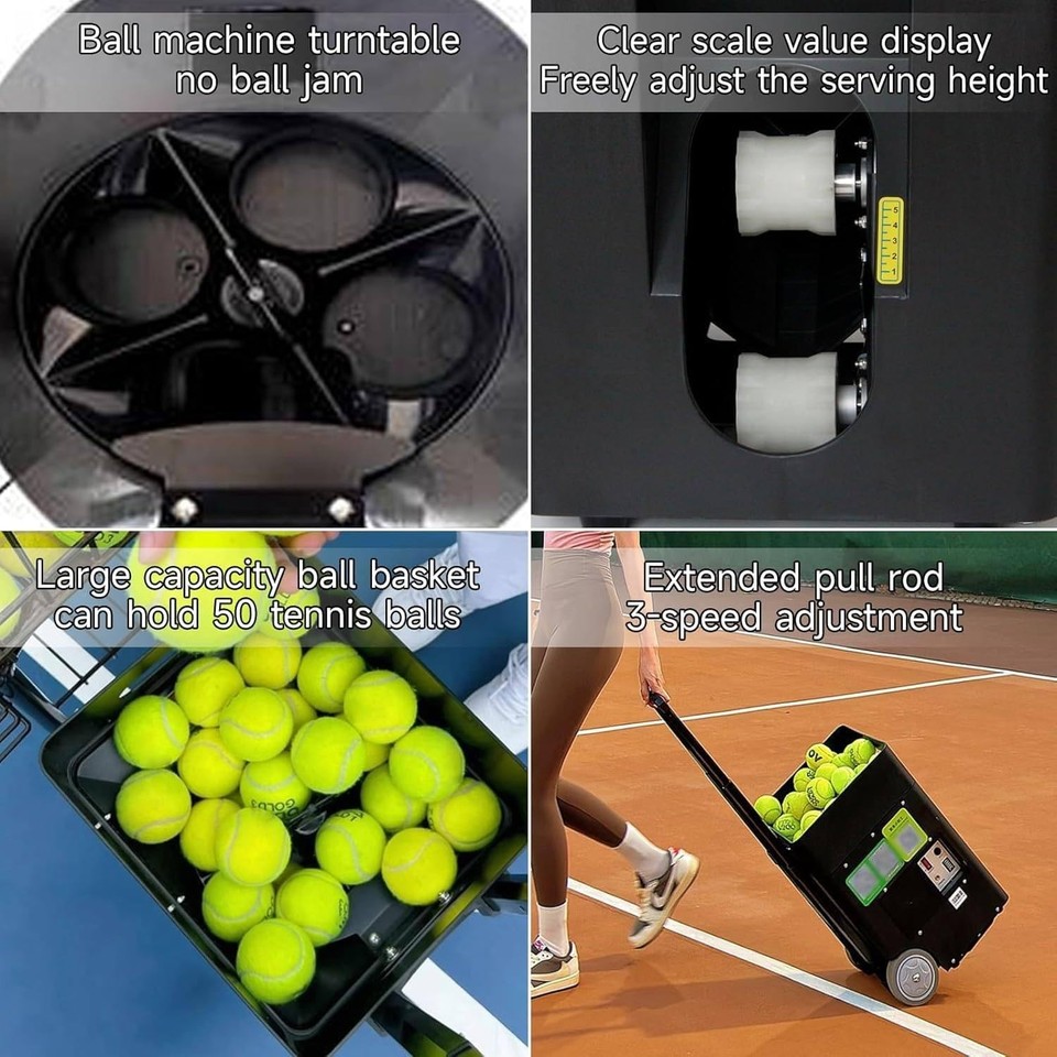 Intelligent Automatic Tennis Ball Machine Ball Launcher Practice ...