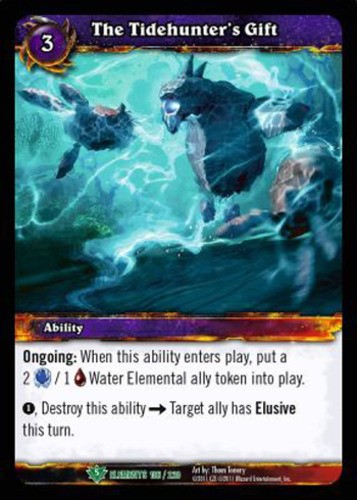 Light Play WoW TCG The Tidehunter's Gift War of the Elements World of ...