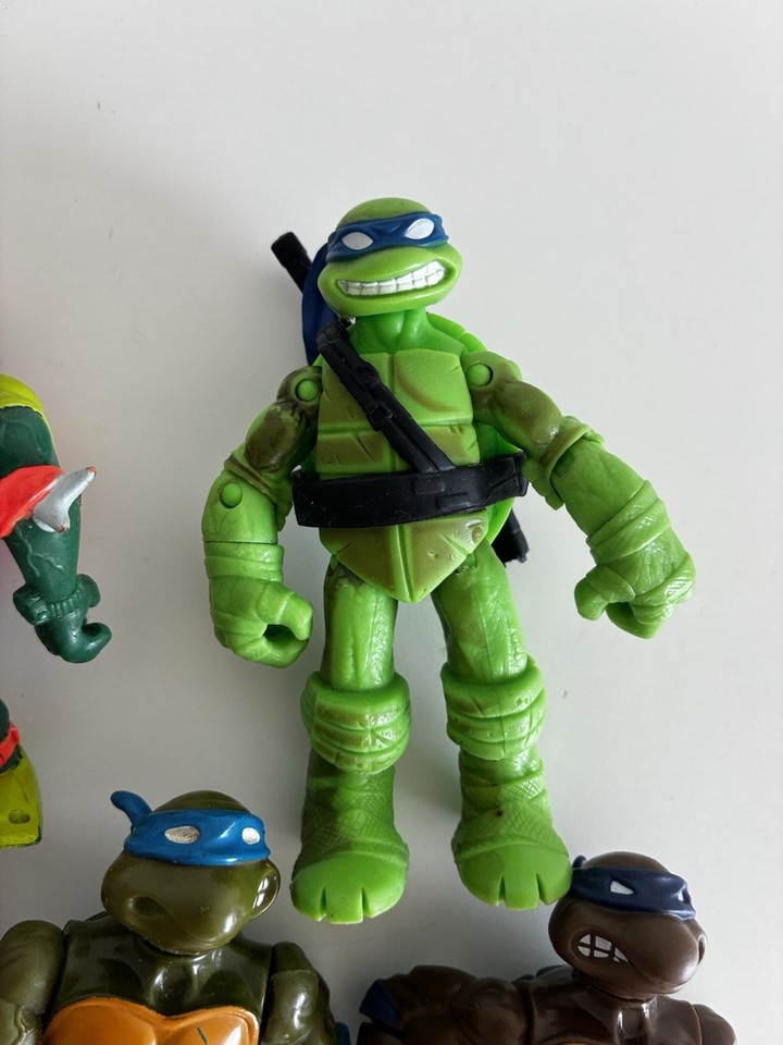 Vintage 1988 Teenage Mutant Ninja Turtles Figure Bundle X6 | eBay Australia