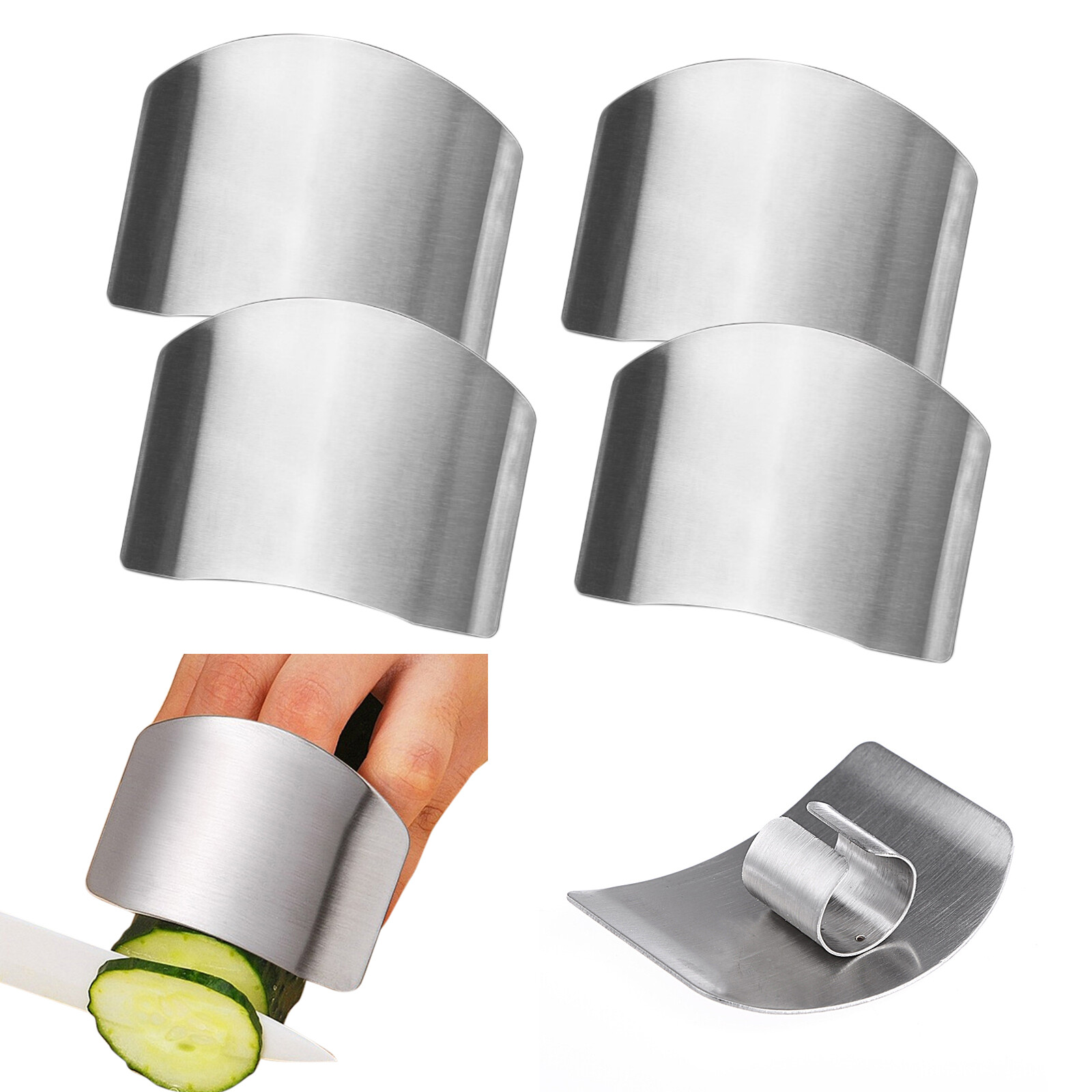 Stainless Steel Finger Guard Hand Protecter Kitchen Tools (Single Style ...