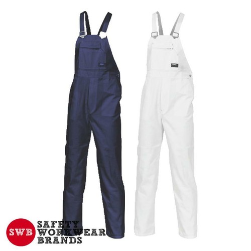 DNC Workwear Mens Cotton Drill Bib Brace Overall Size 77R-107R 92S-132S ...