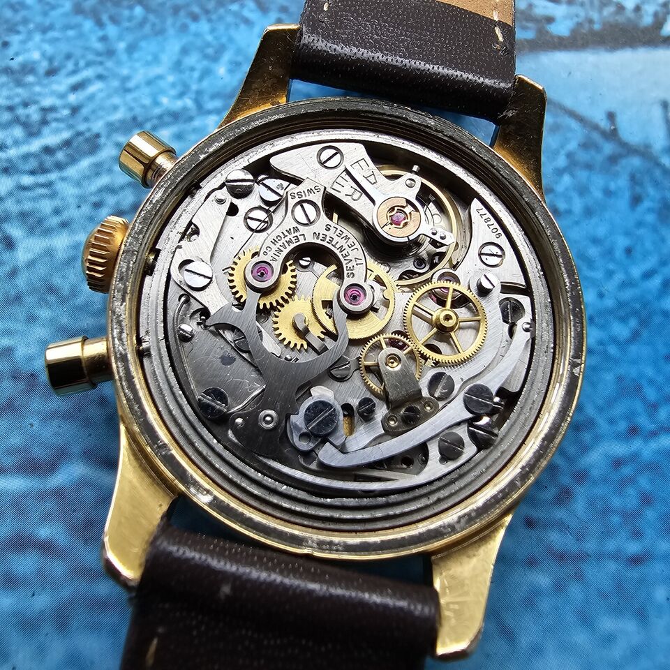 Vintage Rare Lemania 105 Chronograph Men's Wristwatch Cal 1280 Omega ...