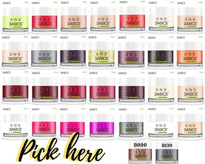 SNS Basics 1+1 Acrylic & Dip Powder Collection - Choose From 31 Colors ...