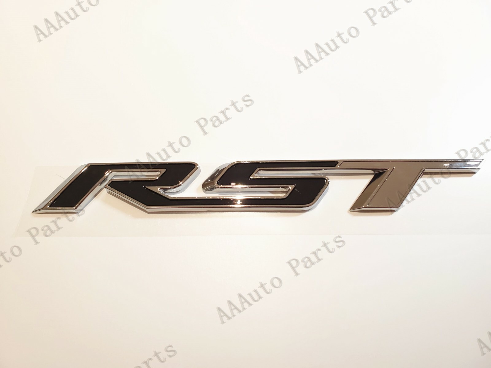 1PC Rear Tailgate RST Emblem Chrome Black Fit 2019-2022 Chevrolet Tahoe ...