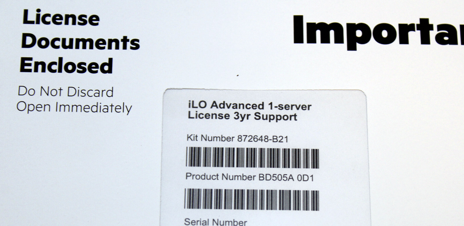 HP 872648-B21 Essential Advanced Single Server Licence for sale online ...