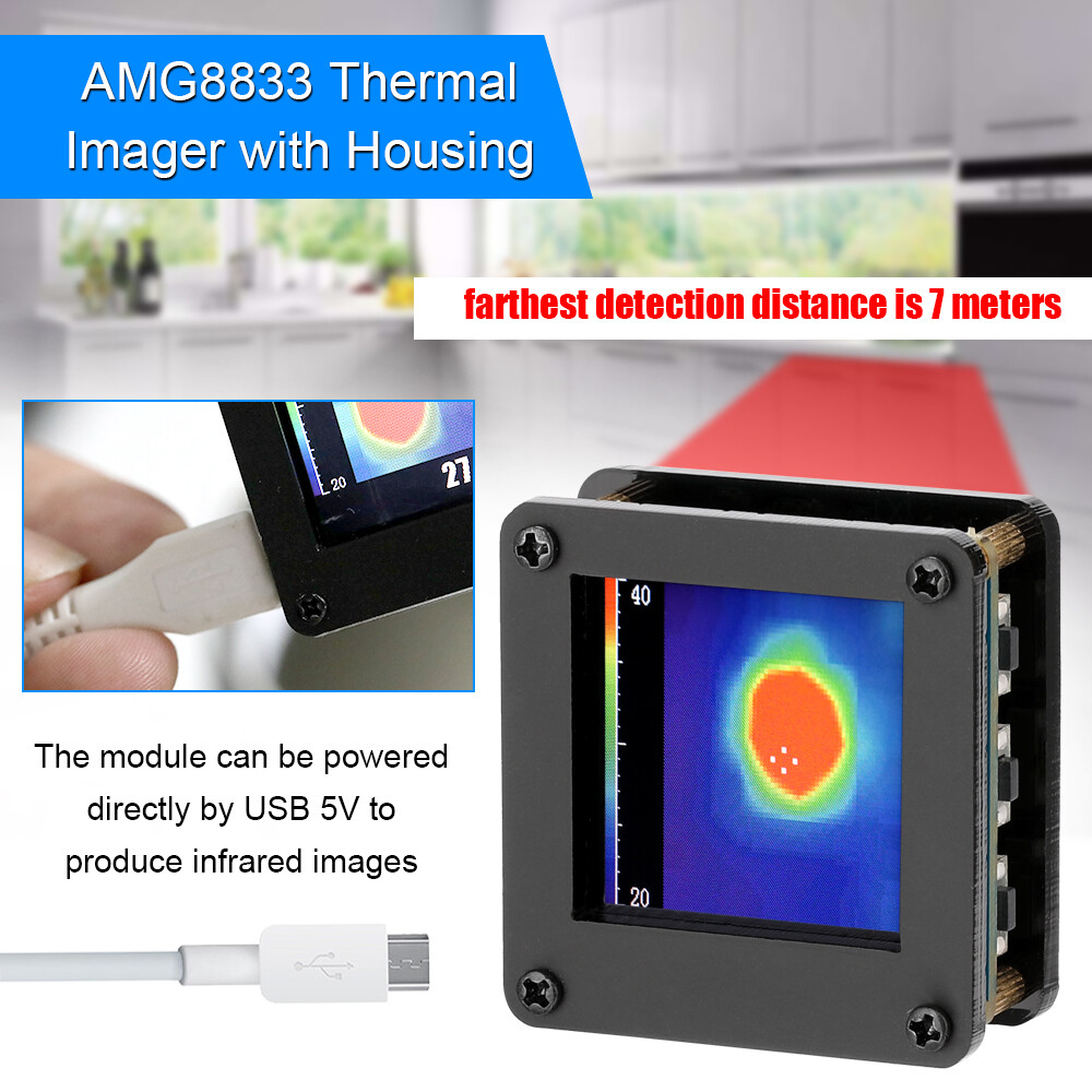 8 8 Thermal Array Sensor Module Teyleten Robot AMG8833 8 * 8 IR ...