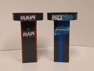 WWE Custom Raw & Smackdown Belt Stand for Mattel toy figures ECW AEW | eBay