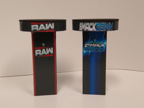 WWE Custom Raw & Smackdown Belt Stand for Mattel toy figures ECW AEW | eBay