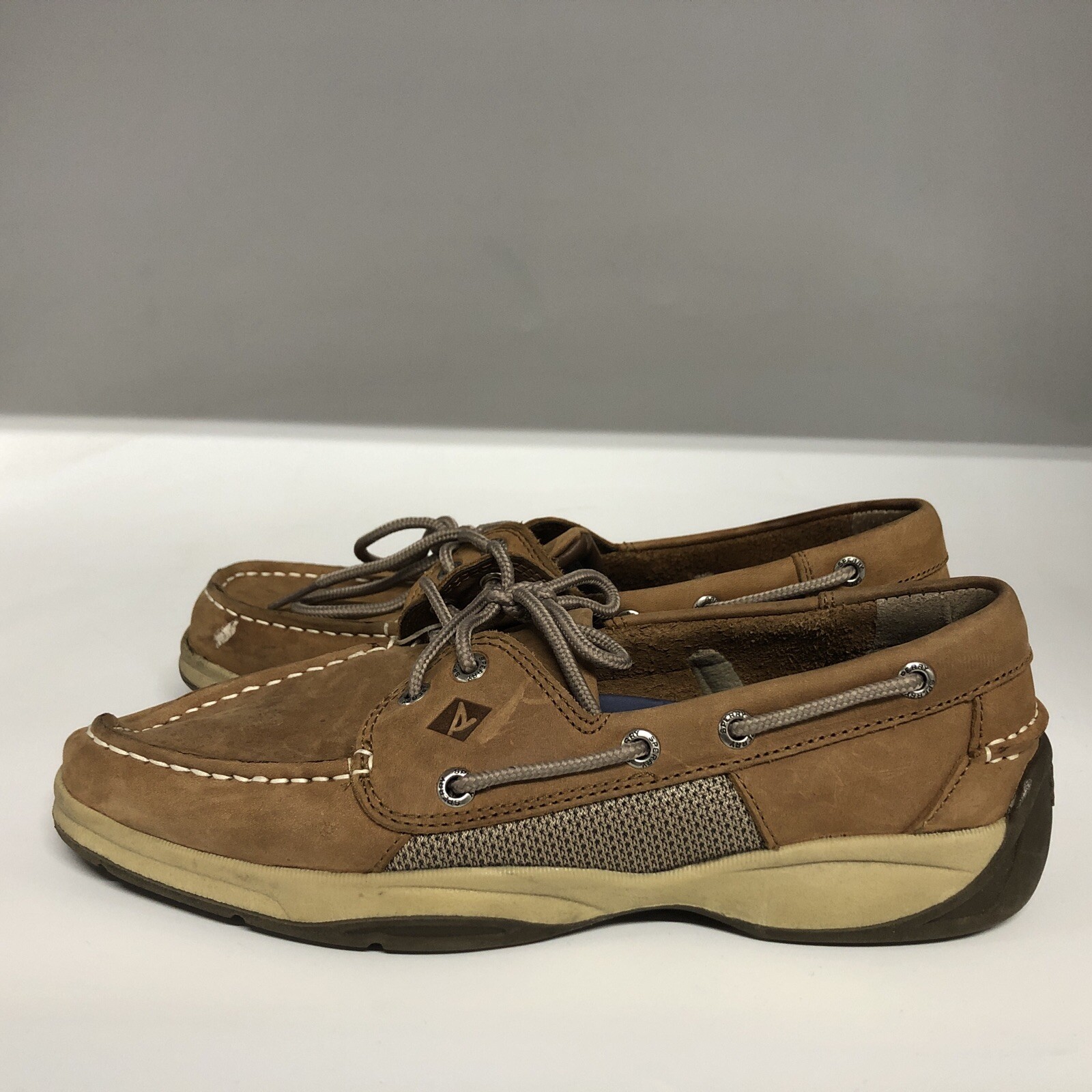 Sperry Intrepid 2-Eye Boat Shoe Tan Men's Size 8.5 Medium (Read ...