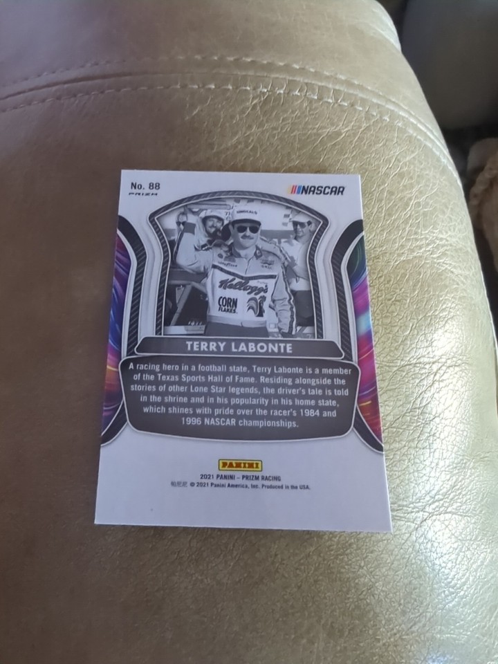 2021 Panini Prizm Racing Silver Prizm Legends Terry Labonte #88 | eBay