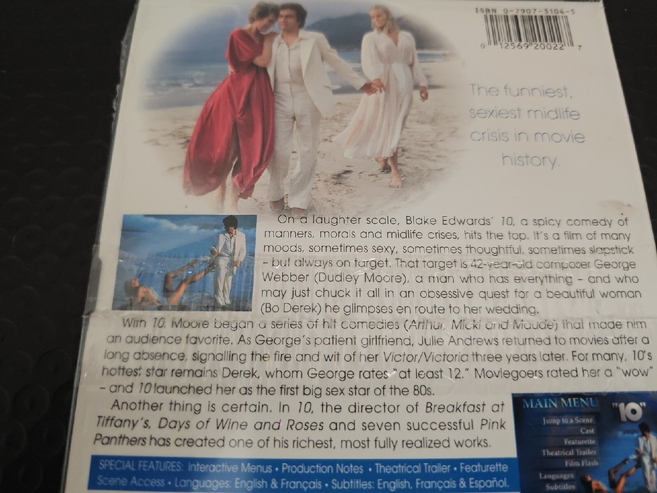 NEW: BO DEREK In 10 SEALED Comedy Classic DVD:Dudley Moore,Julie ...