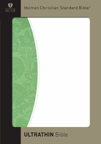 HCSB Ultrathin Reference Bible, Green/White Simulated Leather by Holman ...