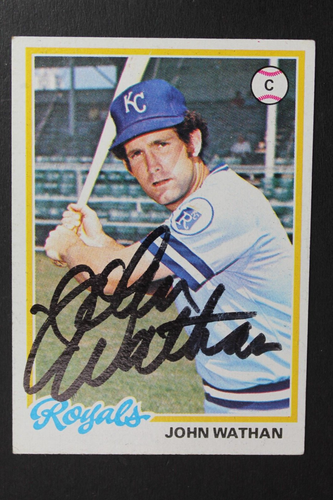 John Wathan Kansas City Royals Autographed 1978 Topps #343 Signed ...