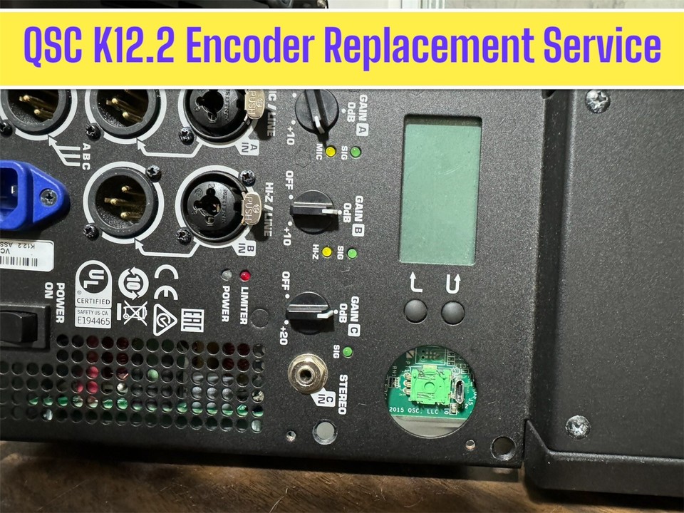 QSC K12.2 / K10.2 / K8.2 - Encoder Replacement Service! | eBay