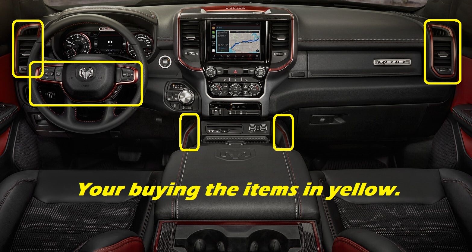 Ram Rebel Interior 2019 | Cabinets Matttroy