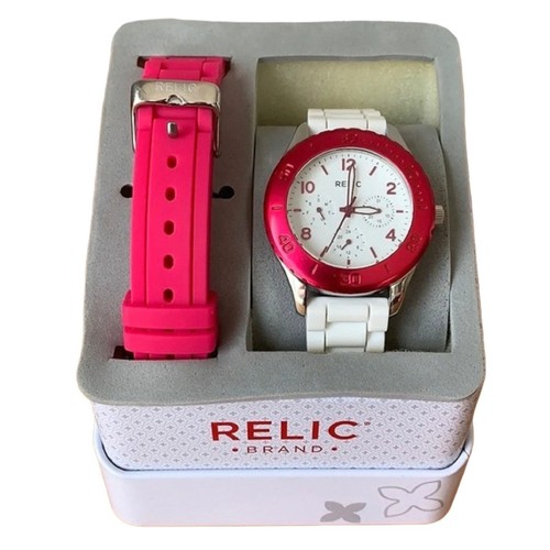 RELIC Women's Watch with Interchangeable Bands ZR15633 (needs Battery ...