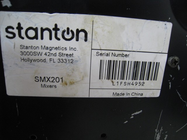 Stanton Smx-201 Professional Preamp DJ Mixer as Is U54978 for sale ...