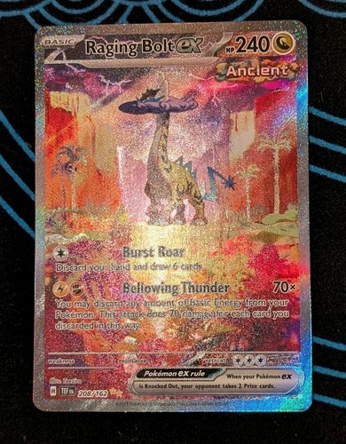 Raging Bolt EX 208 SIR - Temporal Forces SV05 Pokemon Card 2024 LP ...