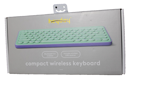 HeyDay COMPACT WIRELESS KEYBOARD NEW Teal Green & Purple | eBay