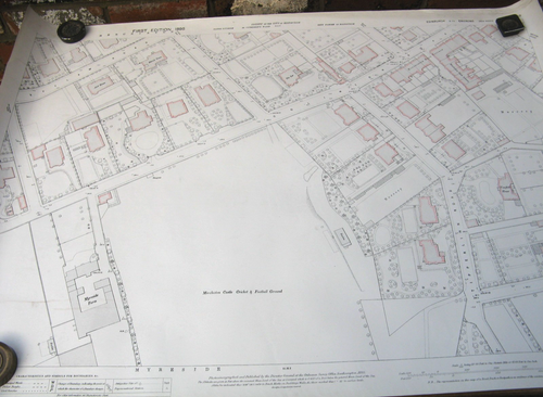 1895 Ordnance Survey Office Town Street Plan- Edinburgh Merchiston Map ...