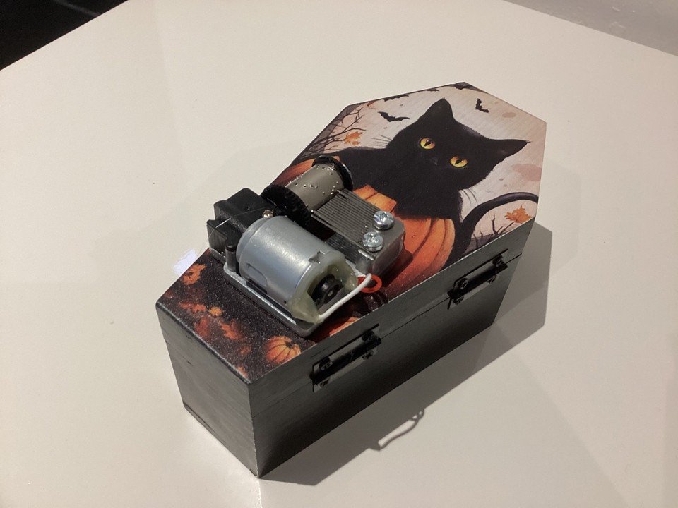 👻PARANORMAL GHOST HUNTING MOTION COFFIN MUSIC BOX - SPIRIT TRIGGER ...