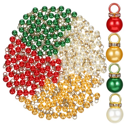 200 Pcs Shiny Baubles Xmas Tree Hanging Balls Christmas Ornaments ...