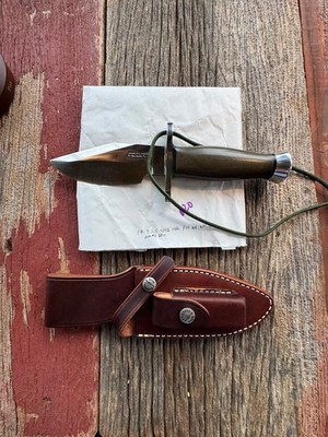 New in Paper Randall Knife Model 19-5 Bushmaster NSH Green Micarta ...