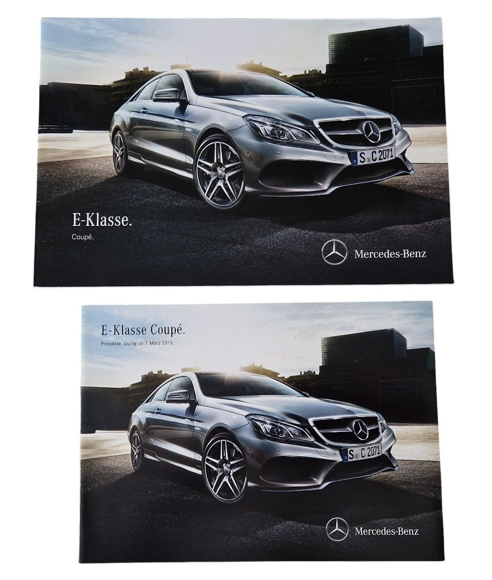 MERCEDES E-KLASSE COUPE C207 Prospekt Brochure plus Preisliste 2013 78 ...