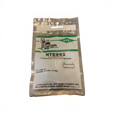 NTE992 IC 4 Independent Dual Input Op Amp DIP14 ECG992 SK3688 | eBay