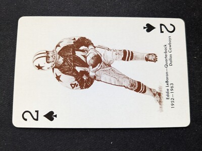 1963 Stancraft Playing Card # 2S Eddie LeBaron (HOF) - Dallas Cowboys ...