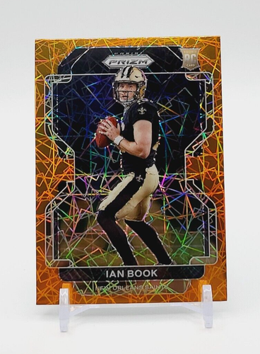 Ian Book ROOKIE CARD Orange Laser PRIZM 2021 Panini Prizm #357 Saints ...