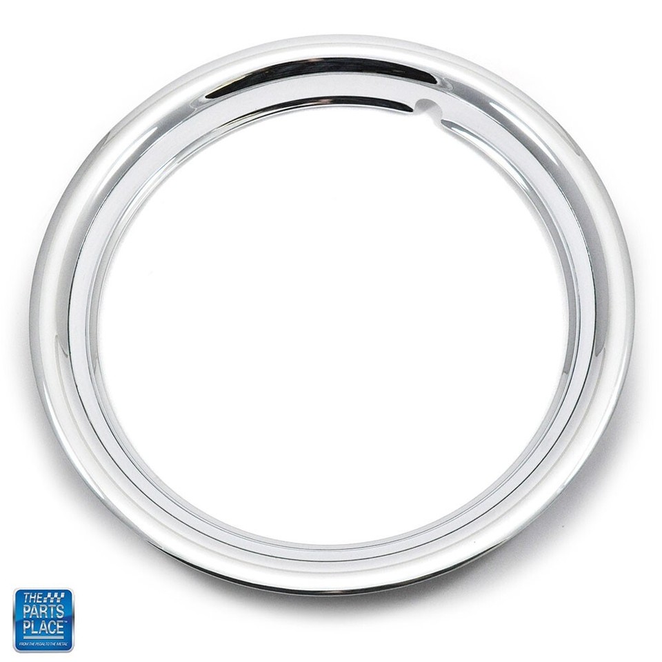 GM Cars 14" Rally Wheel 2" Deep Stainless Trim Rings Rounded Edge Set ...