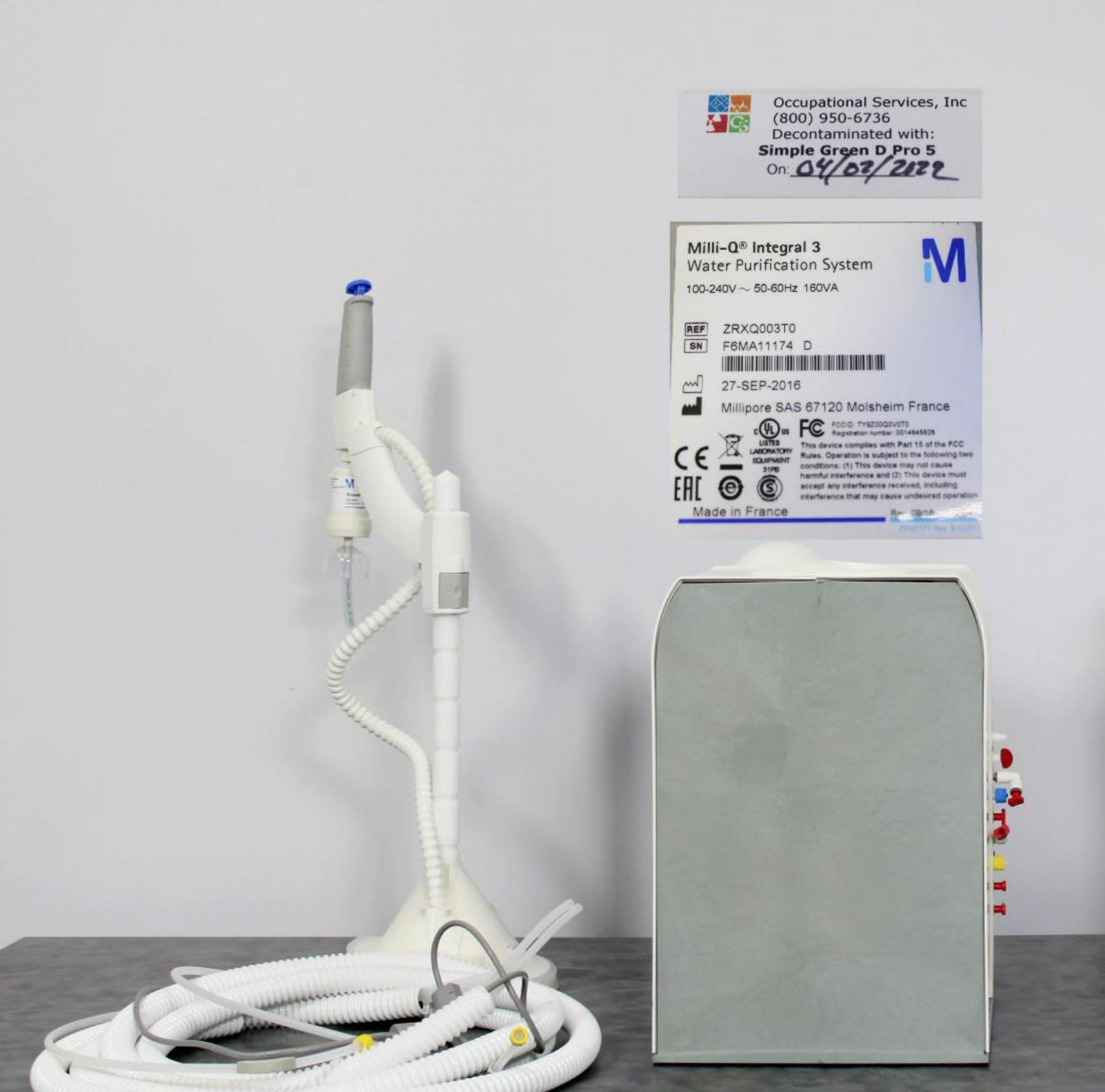 Millipore Milli-Q Integral 3 Water Purifier With Q-pod For Parts | eBay