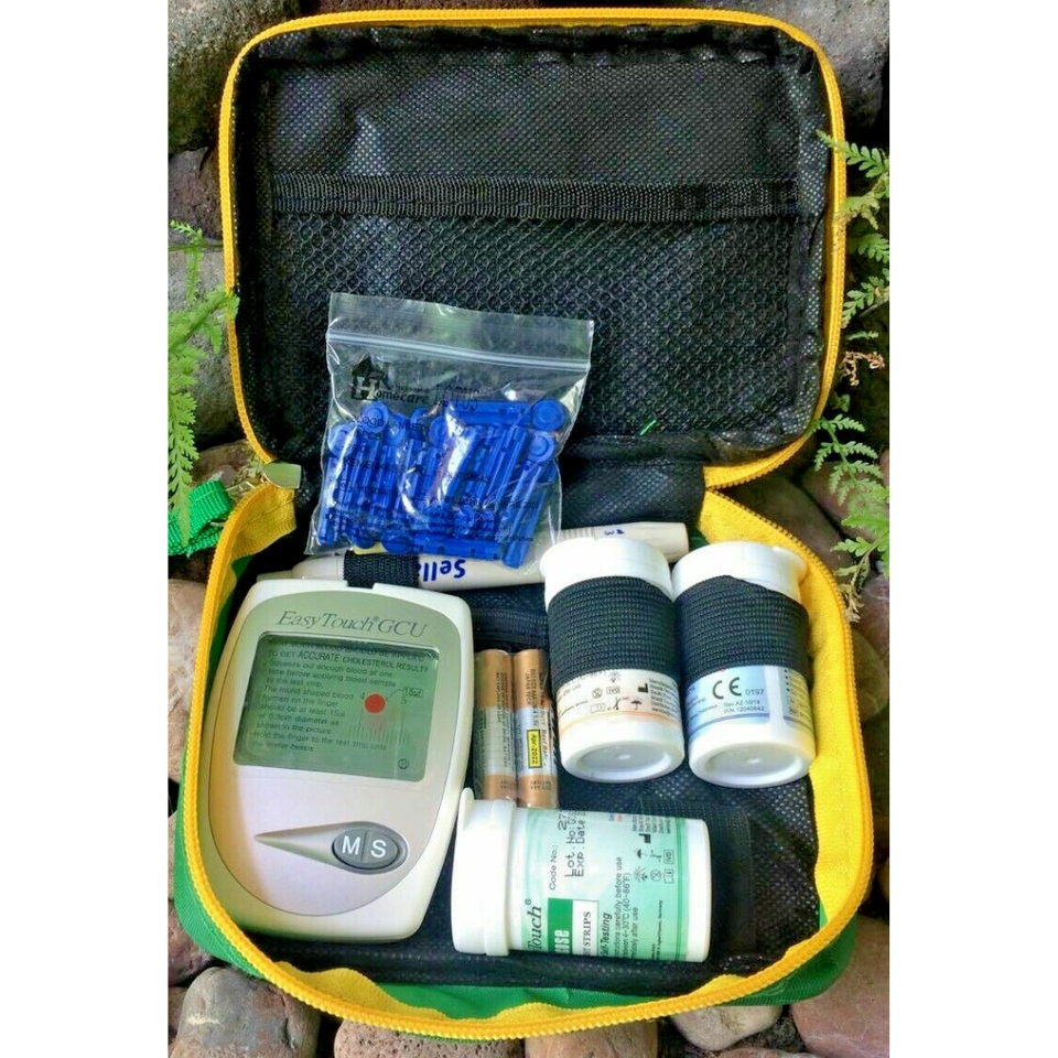 Easy Touch Blood GCU Blood Glucose Cholesterol Uric Acid Test 3 in 1 | eBay