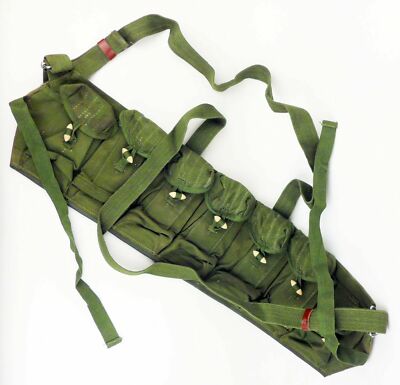 Vietnam Era Chinese Army Canvas Type 63 chest rig 20rds Mag Ammo Pouch ...