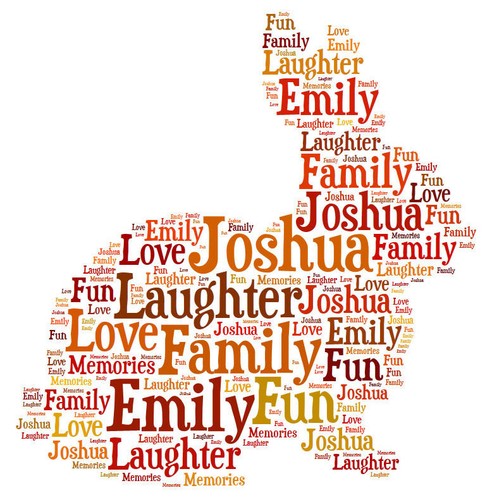 Personalised Bunny Rabbit Word Art Print Great Gift Daughter Son New ...