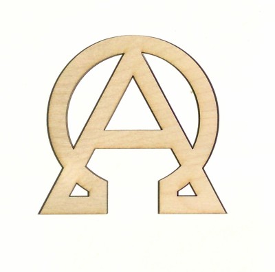 Alpha Omega Unfinished Wood Shape Cut Out A11480 Crafts Lindahl ...