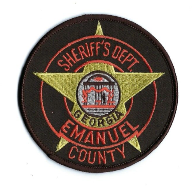 1980s era EMANUEL County GA Georgia Sheriff's Dept. patch - NEW! | eBay