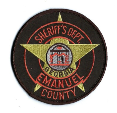 1980s era EMANUEL County GA Georgia Sheriff's Dept. patch - NEW! | eBay