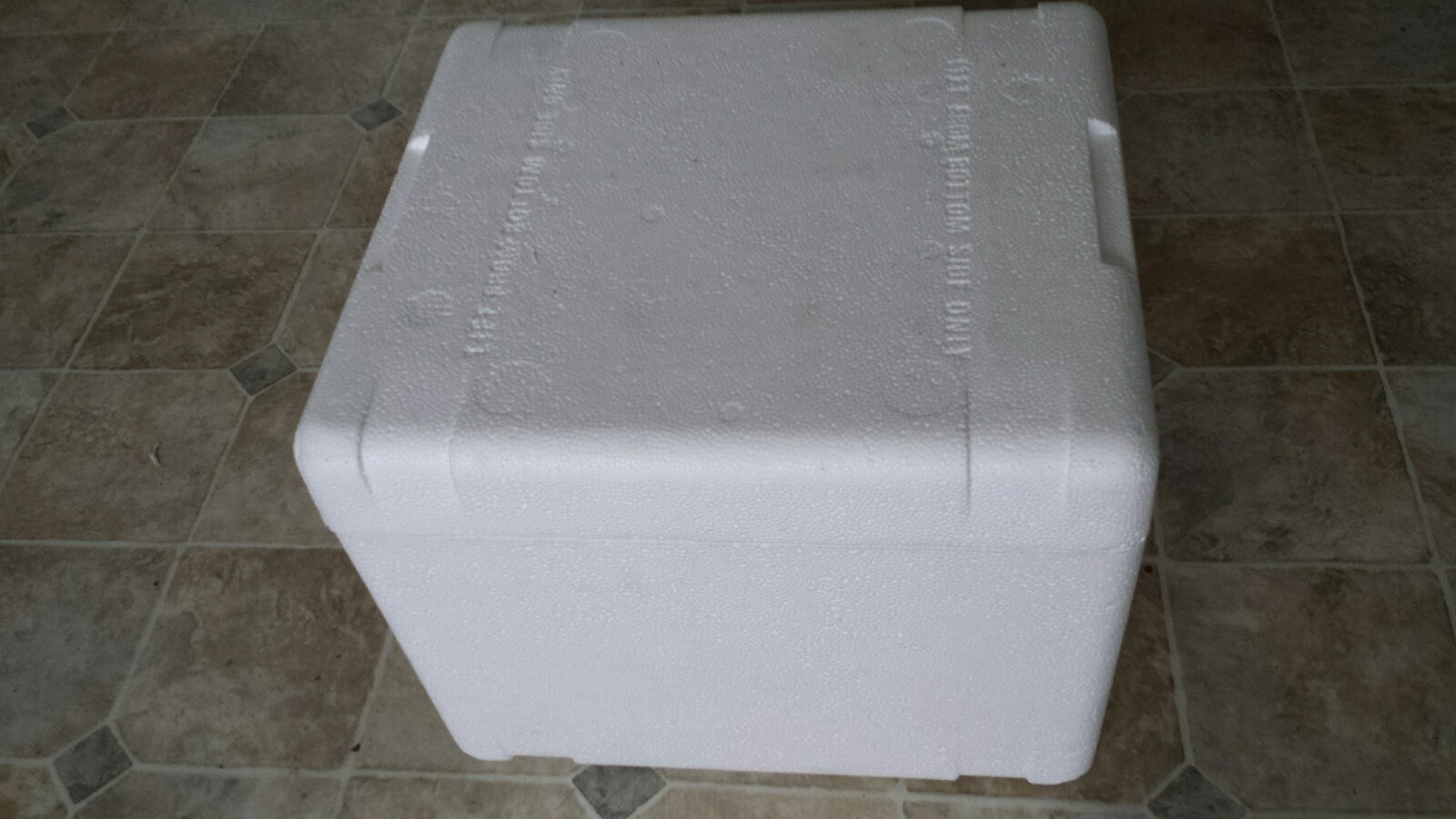 THERMOSAFE STYROFOAM SHIPPING COOLER 12"L X 10"W X 9"H INSIDE DIMENSION ...