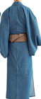 Japanese Men's Traditional Kimono Denim Hitoe Jacket Casual JAPAN Blue ...
