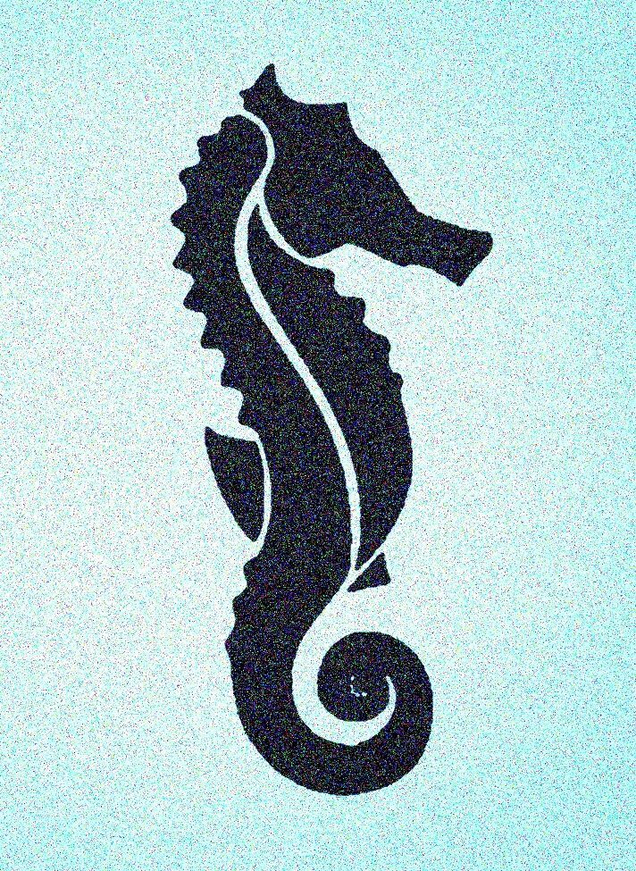 Seahorse Stencil Printable