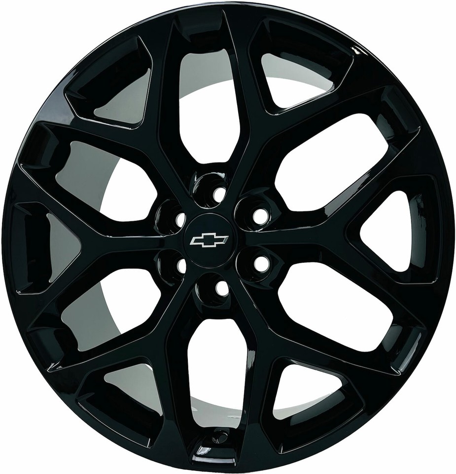 20" Black Chevy Blazer Travers Colorado Snowflake Wheels Rims 2016 2017 ...
