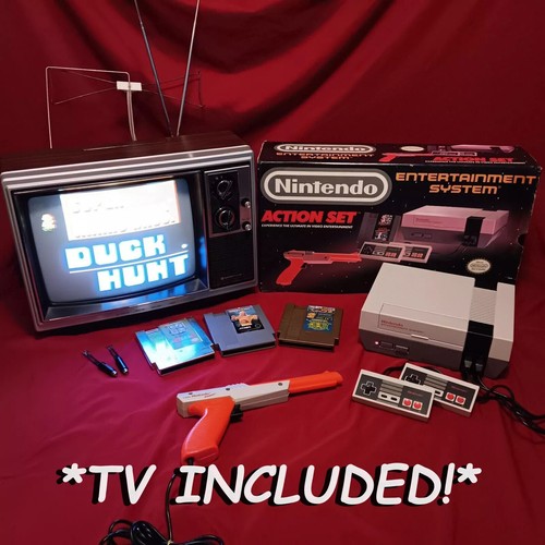 Vintage Retro Nintendo Entertainment System In Box Lot Mario Tv & New ...