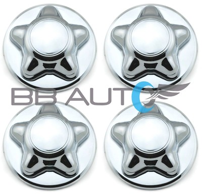 1997-2004 FORD F150 F-150 PICKUP TRUCK CHROME WHEEL HUB CENTER CAPS SET ...
